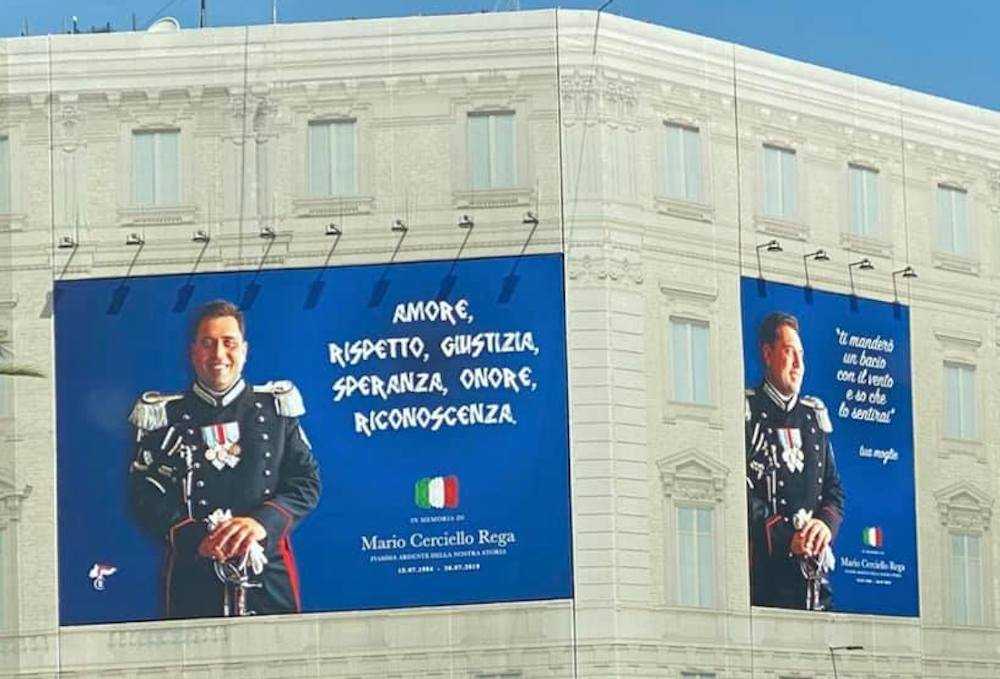 Mario Cerciello Rega: ricordo in piazza Cavour • Terzo Binario News