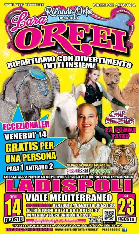 Ferragosto con il circo Lara Orfei a Ladispoli • Terzo Binario News