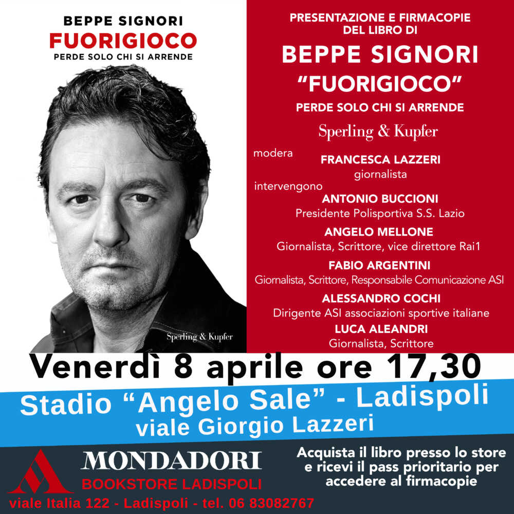 Giuseppe Signori presenta il suo libro a Ladispoli • Terzo Binario News