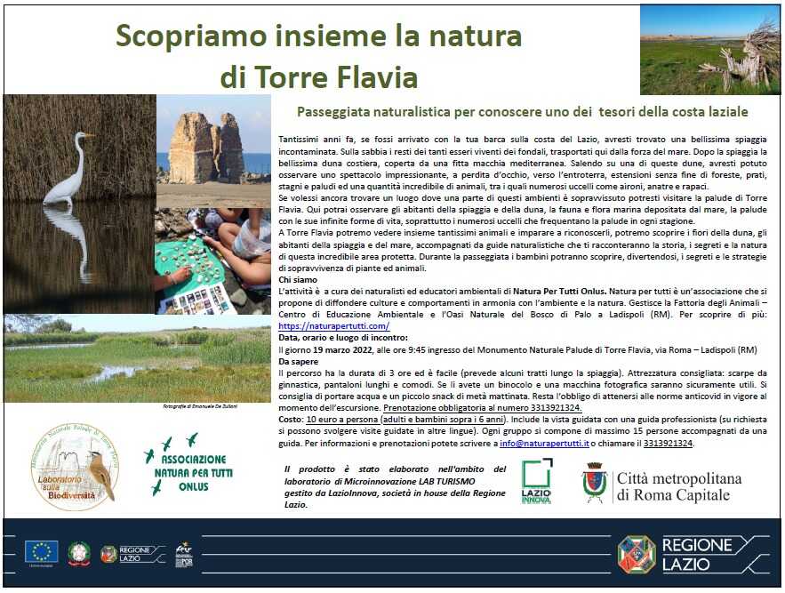 Natura per Tutti apre Torre Flavia alle visite • Terzo Binario News