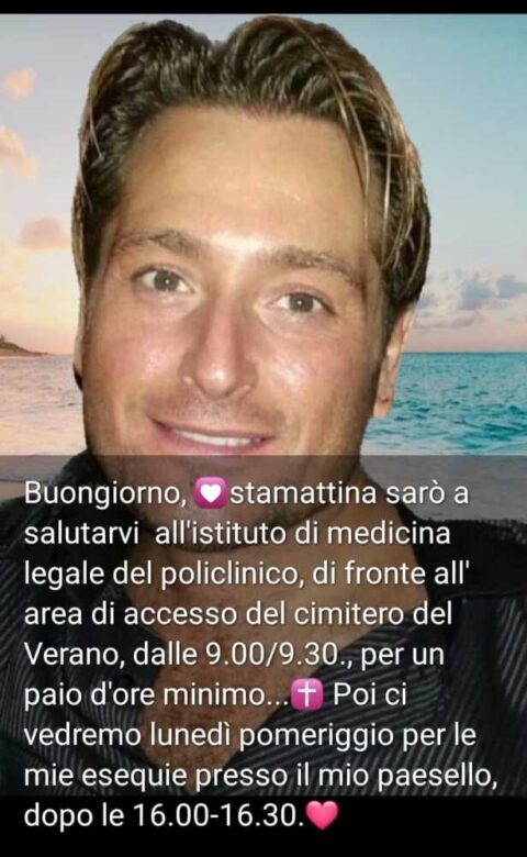 Lunedì ad Allumiere i funerali di David Conti • Terzo Binario News