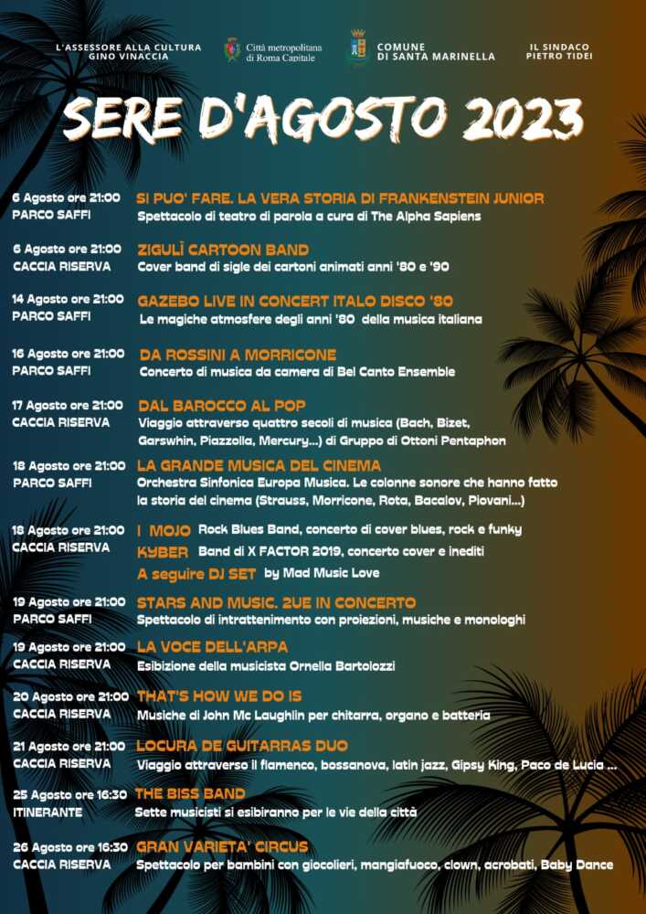 La settimana di Ferragosto di Santa Marinella con i suoi eventi • Terzo ...